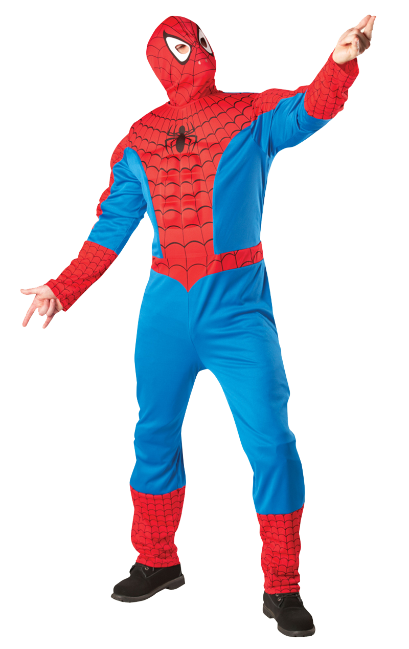 Adult Spider Man Muscle Chest Costume Uk
